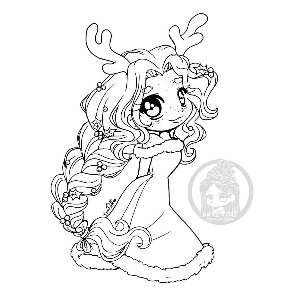 Chibis – Free Chibi Coloring Pages - YamPuff's Stuff