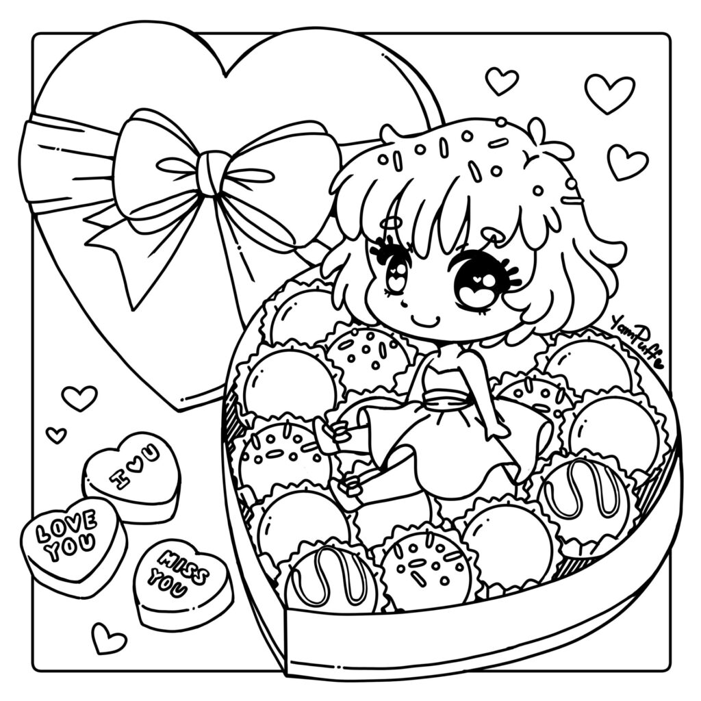 Chibis – Free Chibi Coloring Pages - YamPuff's Stuff